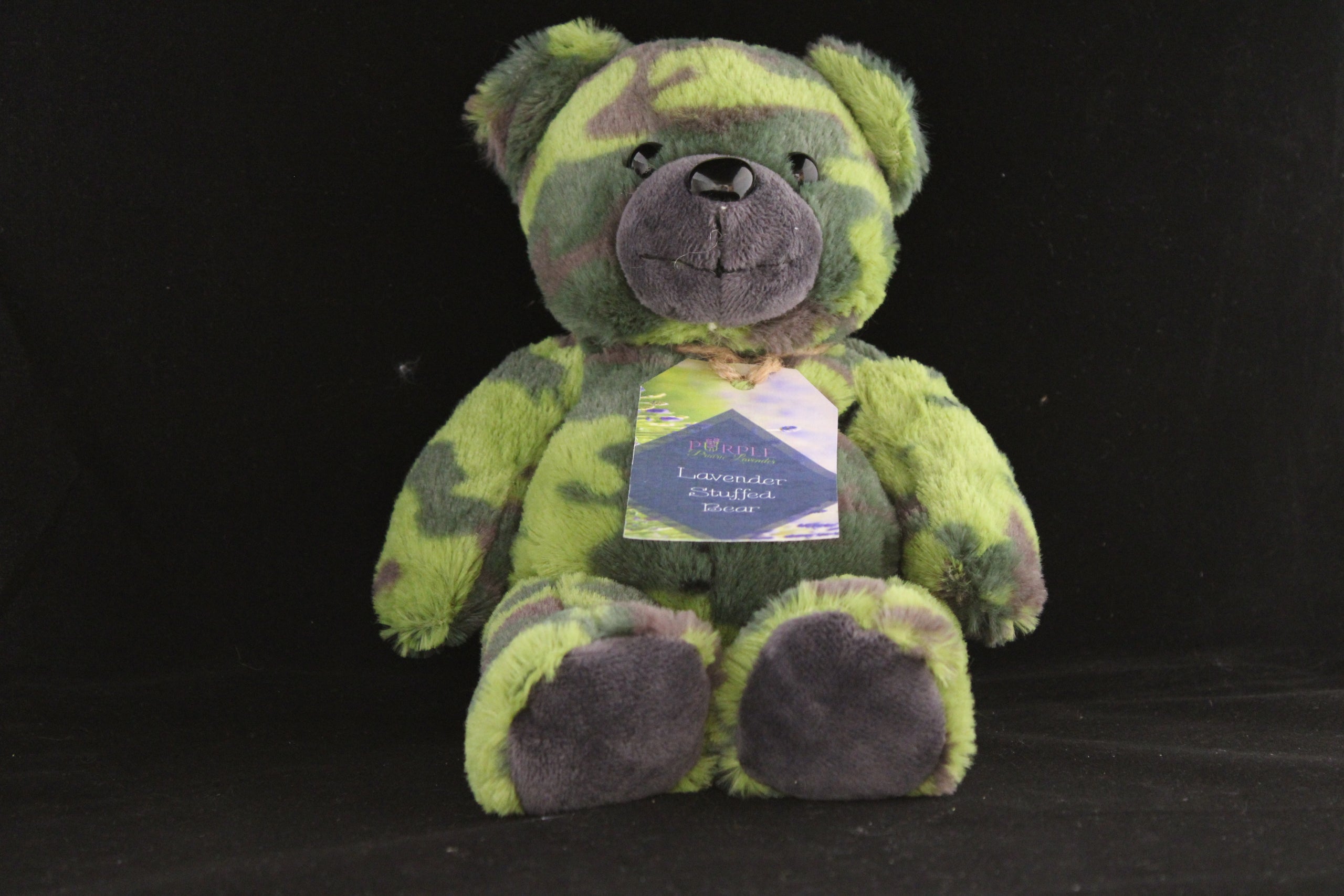 Camo Lavender Stuffed Bear | Purple Prairie Lavender Farm LLC
